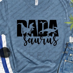 Dada Saurus Svg,t-rex Dinosaur Svg,dinosaur Daddy Svg, Dxf, Eps, Dino ...