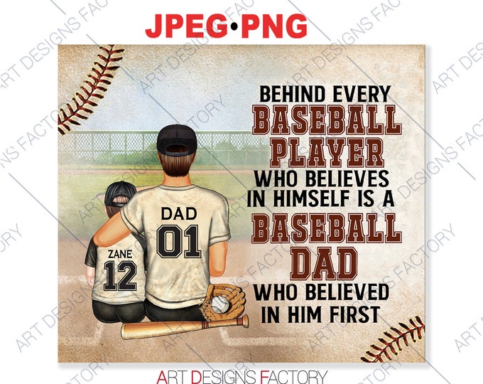 ZANE 12 and DAD 01 Baseball Player Png,behind Every Baseball Player ...