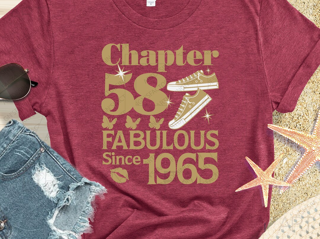 Chapter 58 Fabulous Since 1965 Svg,58th Birthday Svg,born in 1965 Svg ...