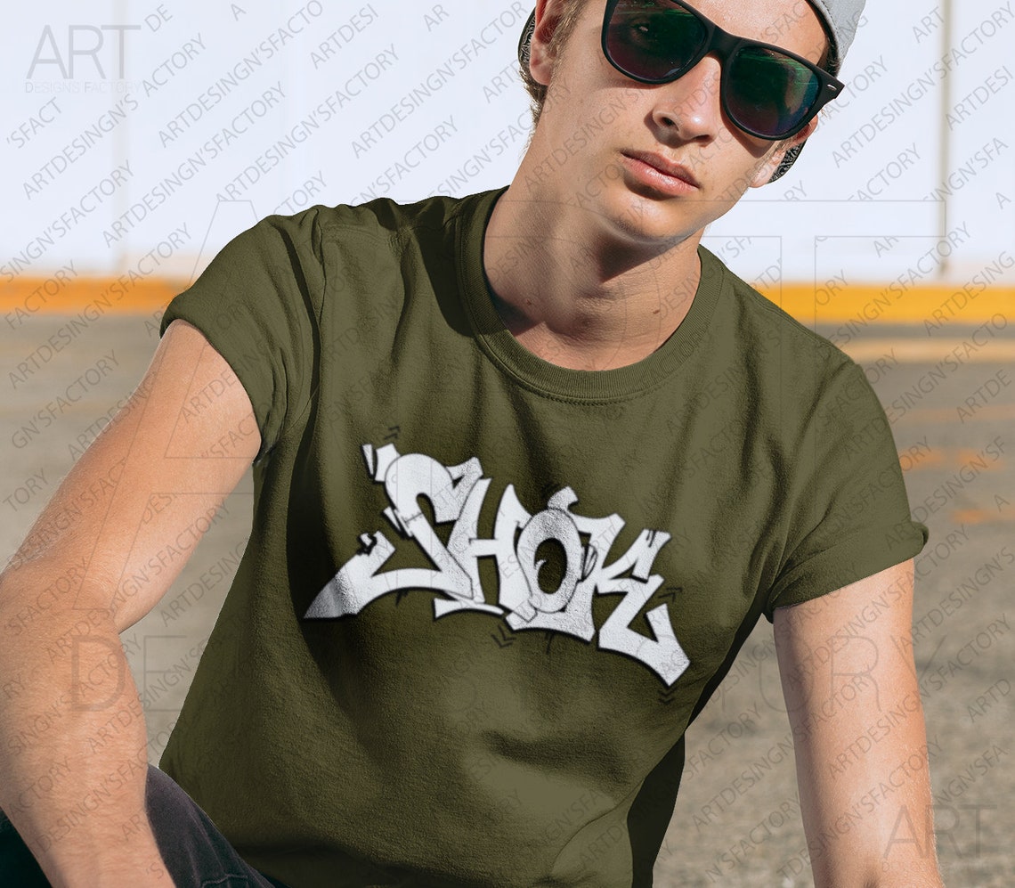 SHOK Cut Filesgraffiti Cut Files Best Graffiti Letter Shok - Etsy