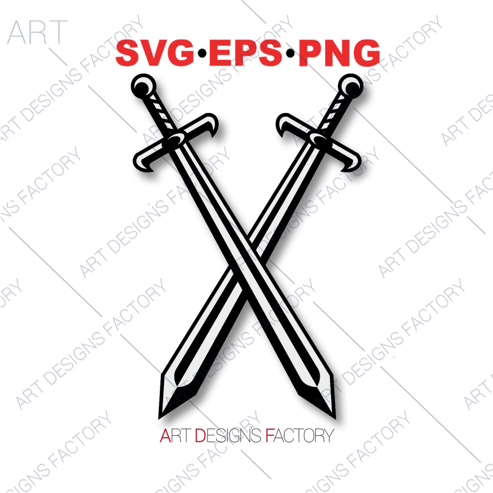 Sword Cut Files Cartoon Sword Vectors Knight Sword PNG - Etsy