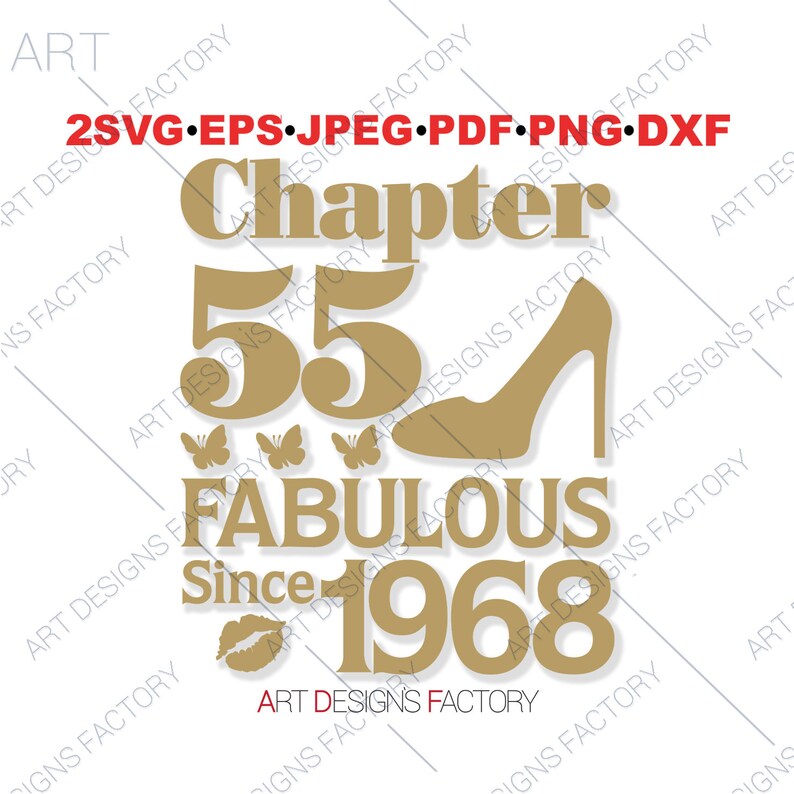 Chapter 55 Fabulous Svg55th Birthday Svgborn in 1968 - Etsy