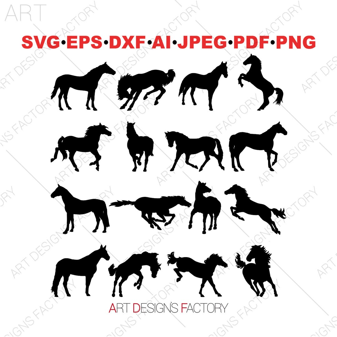 Horse Svg,horse SVG Bundle,horse Cut File,horse Silhouette,horse Vector ...