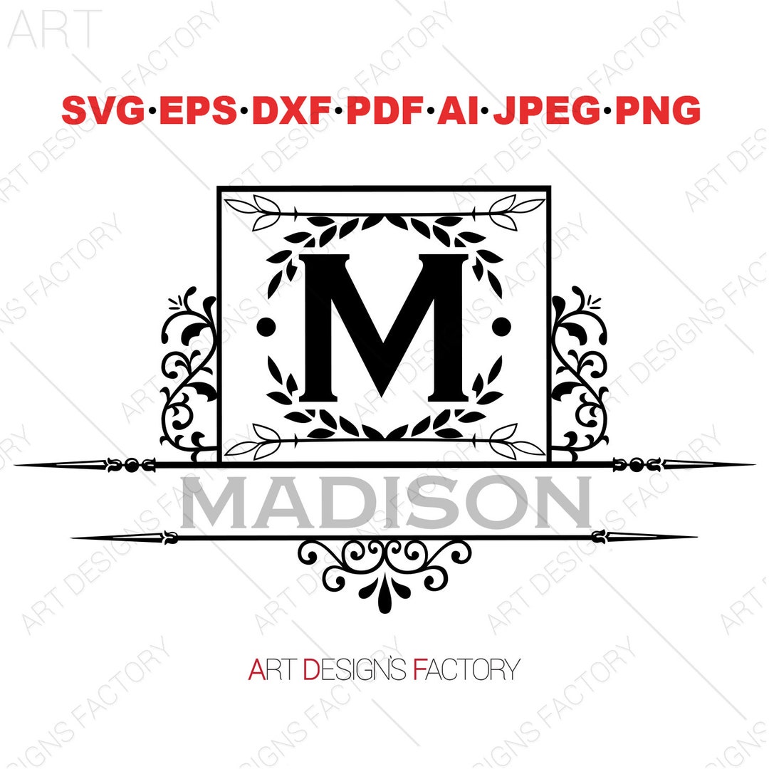 Split Monogram Svg,split Font, Letter Svg,split Monogram Letters, Split ...
