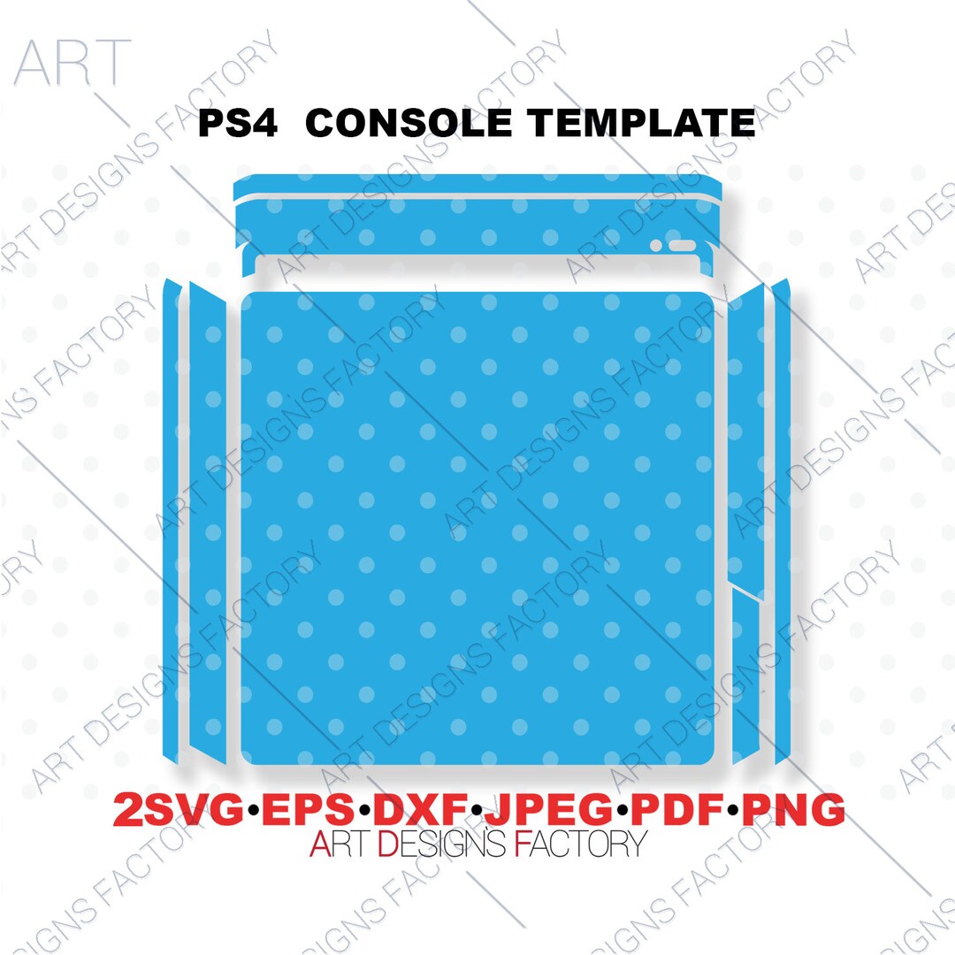 PS4 CONSOLE Template, Playstation 4 Console Template Cut Files, Cricut ...