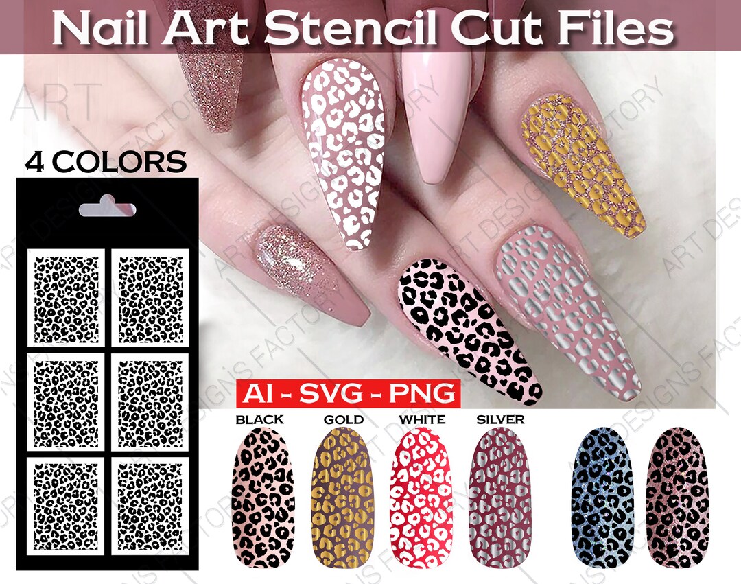 Triangle Nail Art Stencil Template Svg,png,ai,instant Digital Download ...