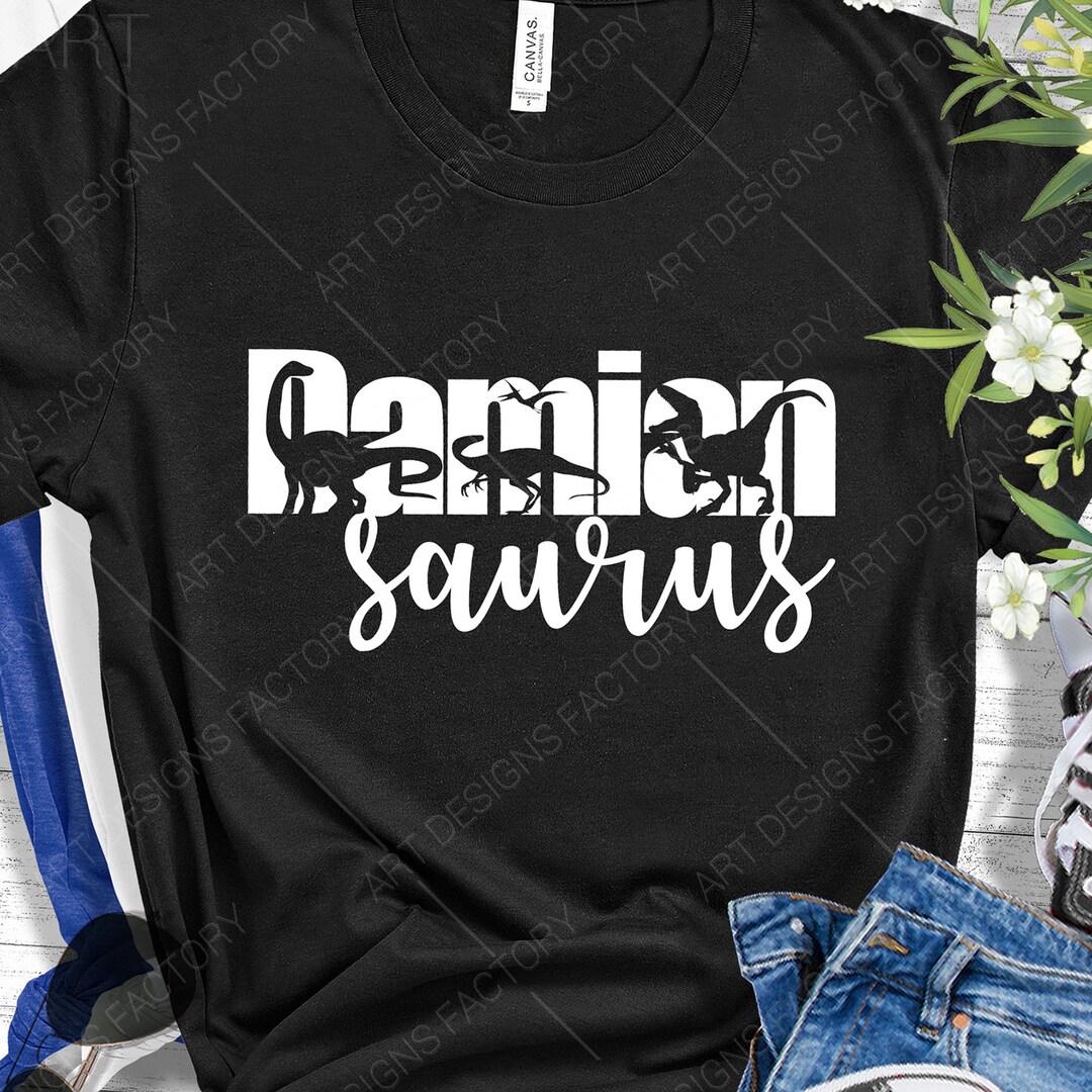 Damian Saurus Svg,papa Saurus,family Saurus Cut Files, Daddy Saurus Svg ...
