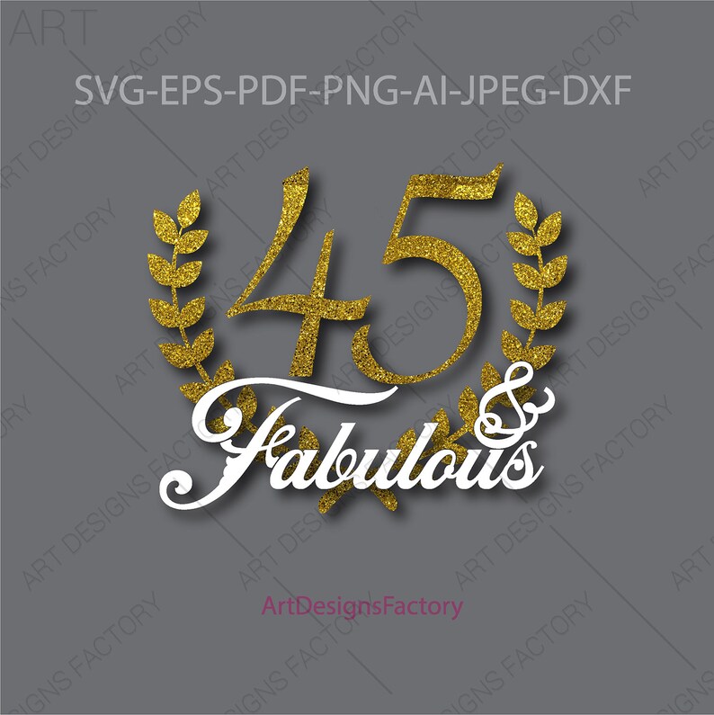 45 And Fabulous Svg 45th Birthday Svg Birthday queen shirt | Etsy