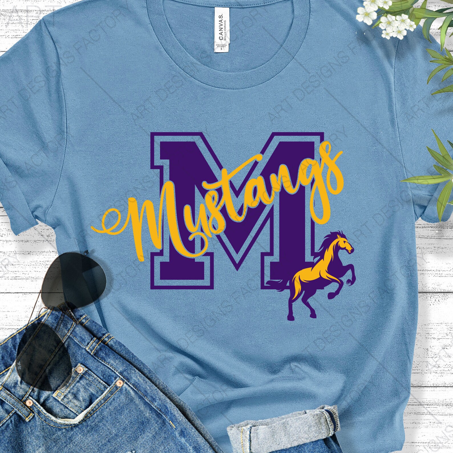 Mustangs SVGMustang Football SVGMustangs Horse cut | Etsy