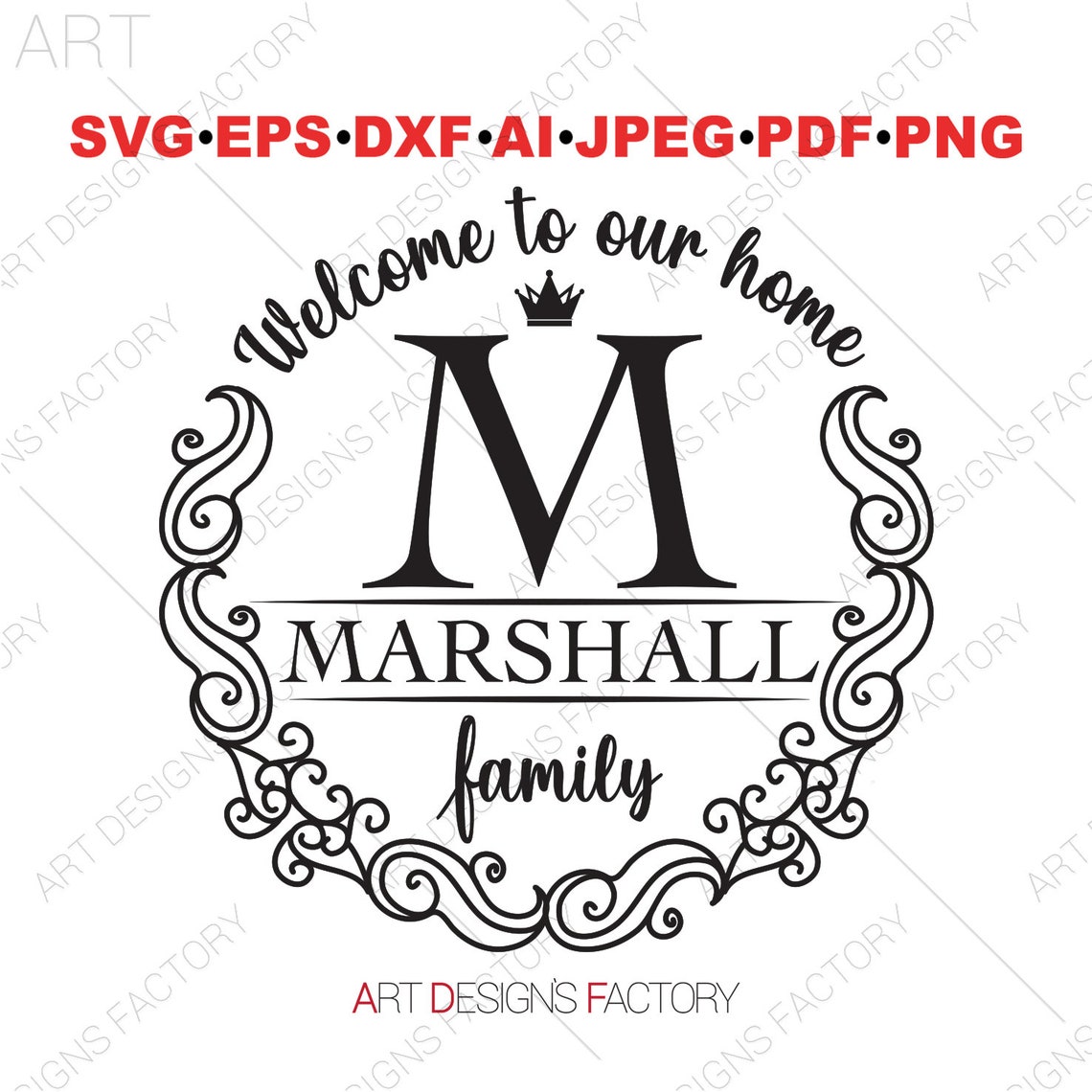Welcome to Our Home Svg, Welcome Sign Svg, Door Hanger Svg, Round Wood ...