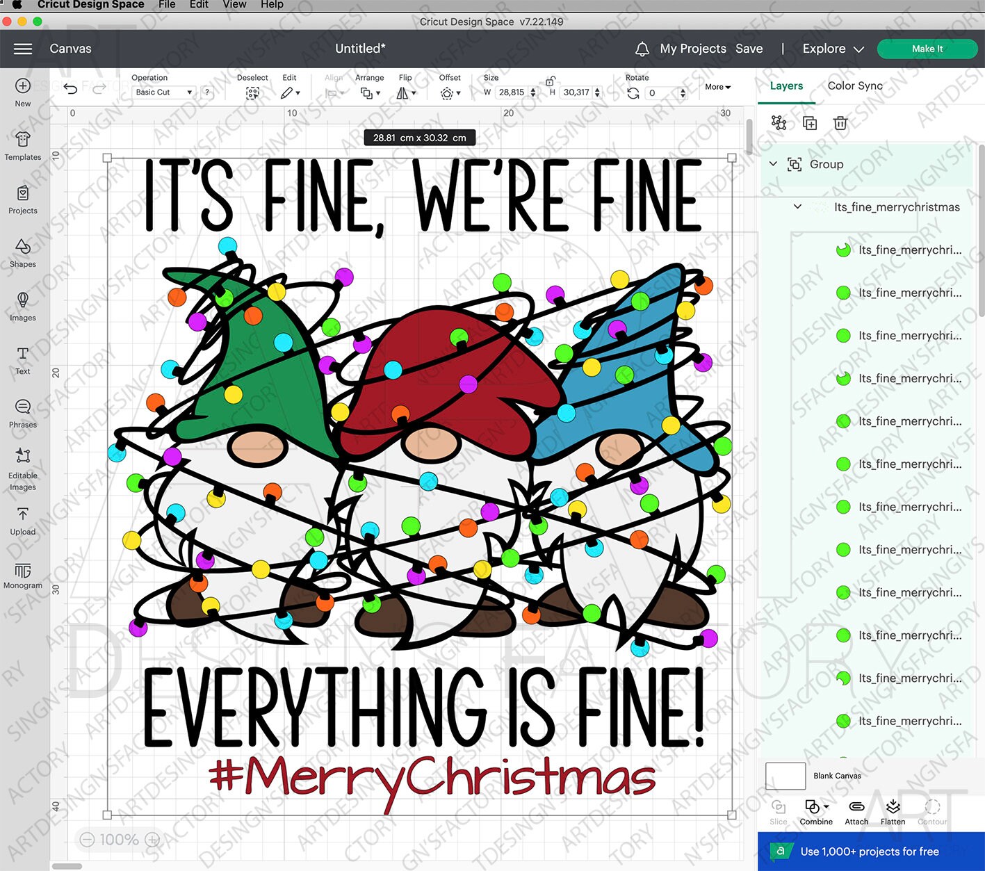 It’s Fine We’re Fine Everything is Fine SVG Cut Files,merrychristmas ...