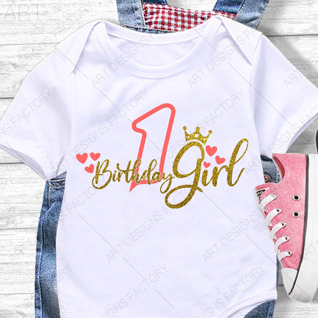1st Birthday SVG, First Birthday SVG, 1st Birthday Girl SVG, Birthday ...