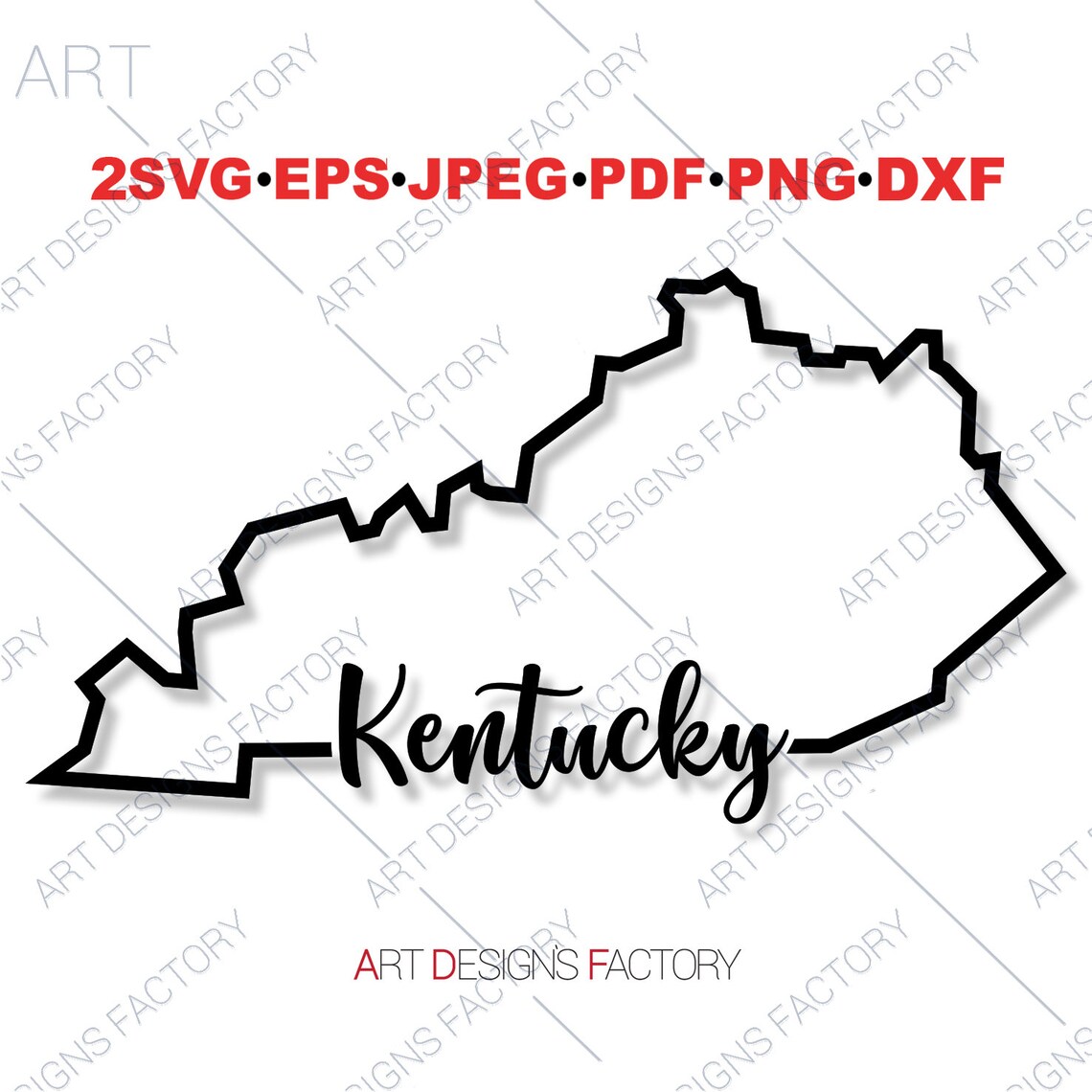 Kentucky Outline SVG, Kentucky Cut Files,united States of America ...