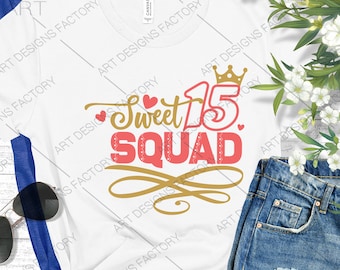Sweet 15 Svg - Etsy