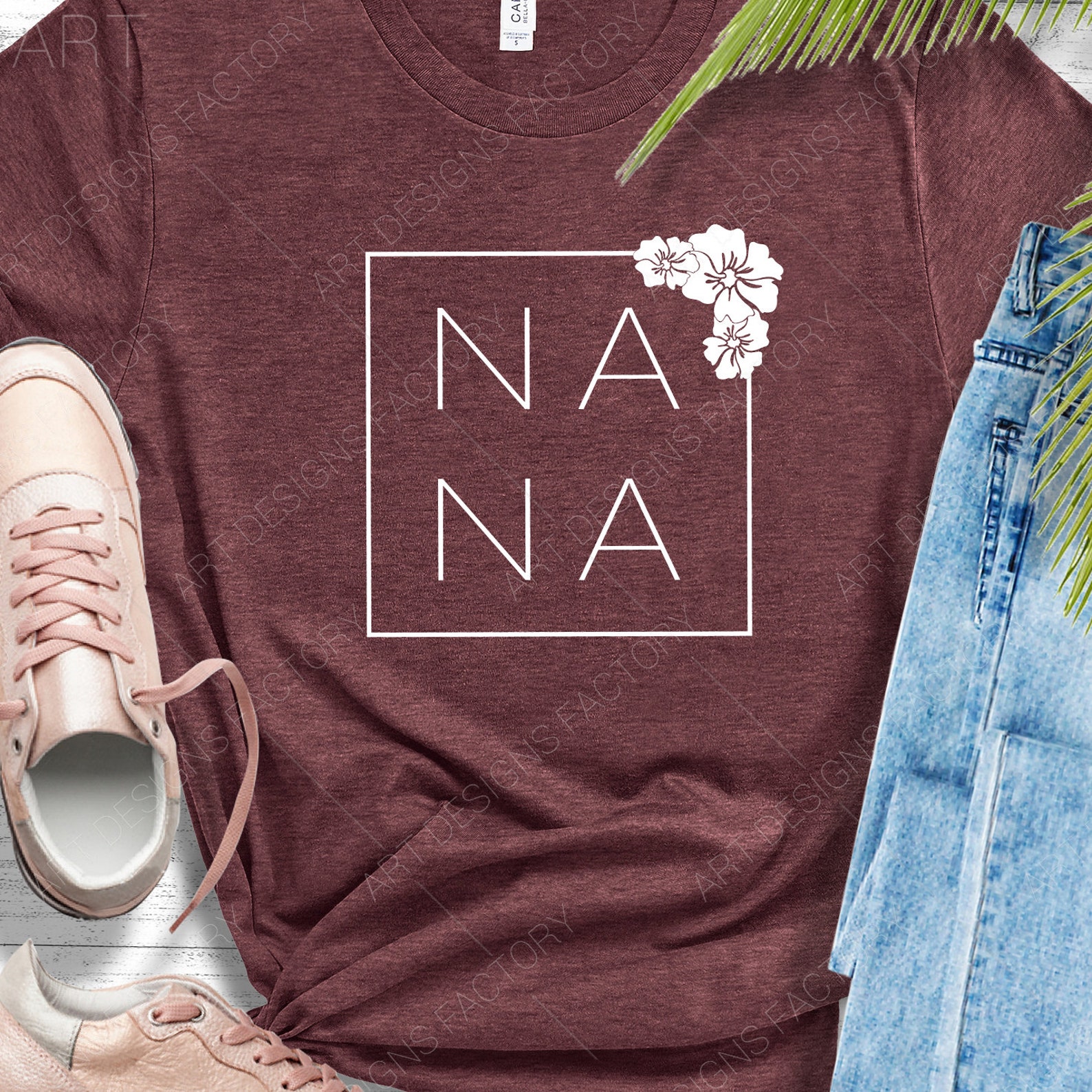 Nana heart svg Nana svgFlowers svg Best Nana svg Most | Etsy