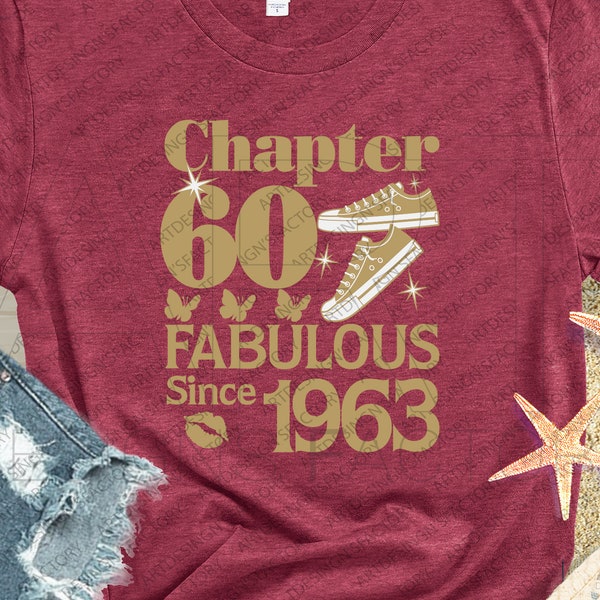Chapter 60 Fabulous Since 1963 Svg - Etsy