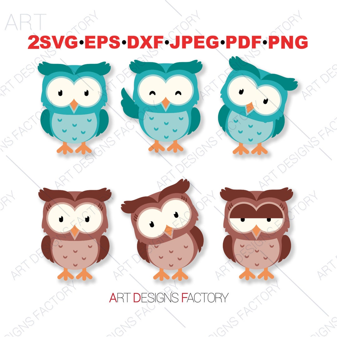 Cute Owl SVG Files,owl Clipart Bundle,baby Owl Decor,girl Owl Gift,owl ...