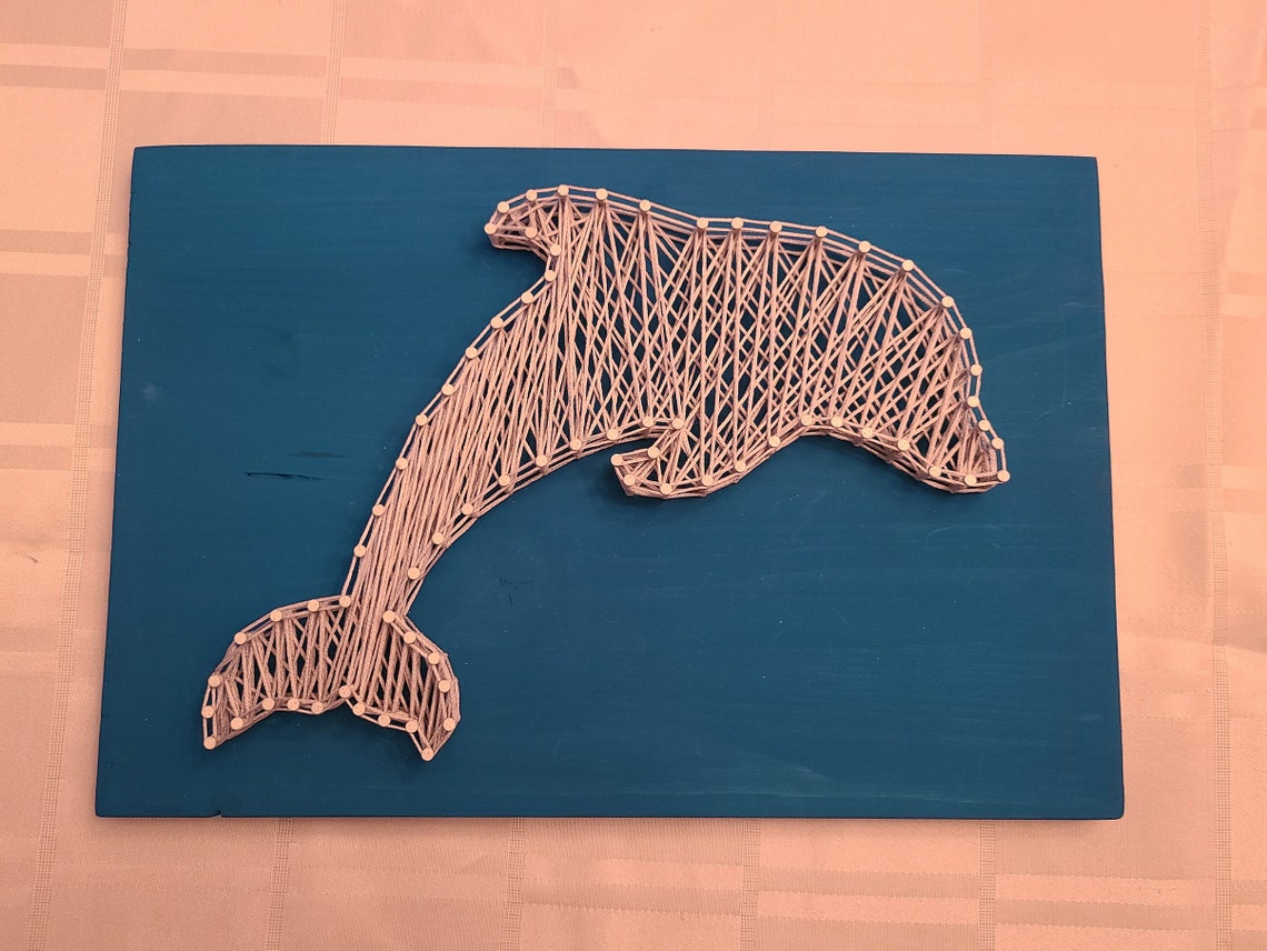 Dolphin String Art Dolphin Wall Art Dolphin Lover Gifts - Etsy