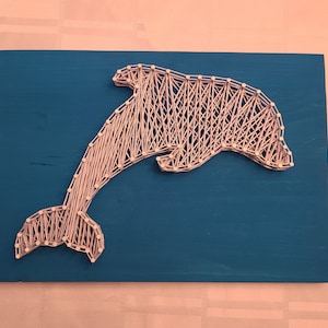 Dolphin String Art, Dolphin Wall Art, Dolphin Lover Gifts, Stocking ...