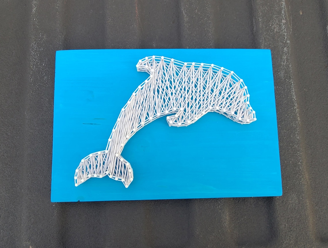 Dolphin String Art Dolphin Wall Art Dolphin Lover Gifts - Etsy