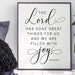 The Lord Has Done Great Things for Us, Psalm 126:3, Bible Verse Prints ...