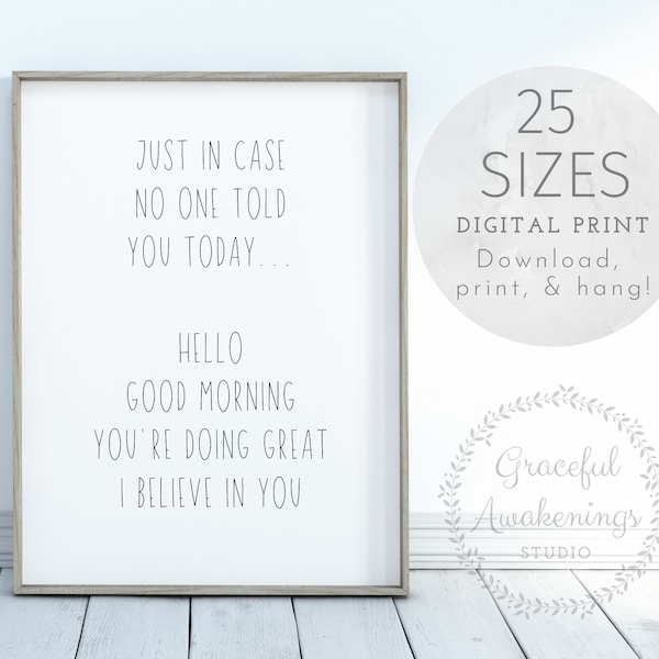 Just for Today Printable - Etsy