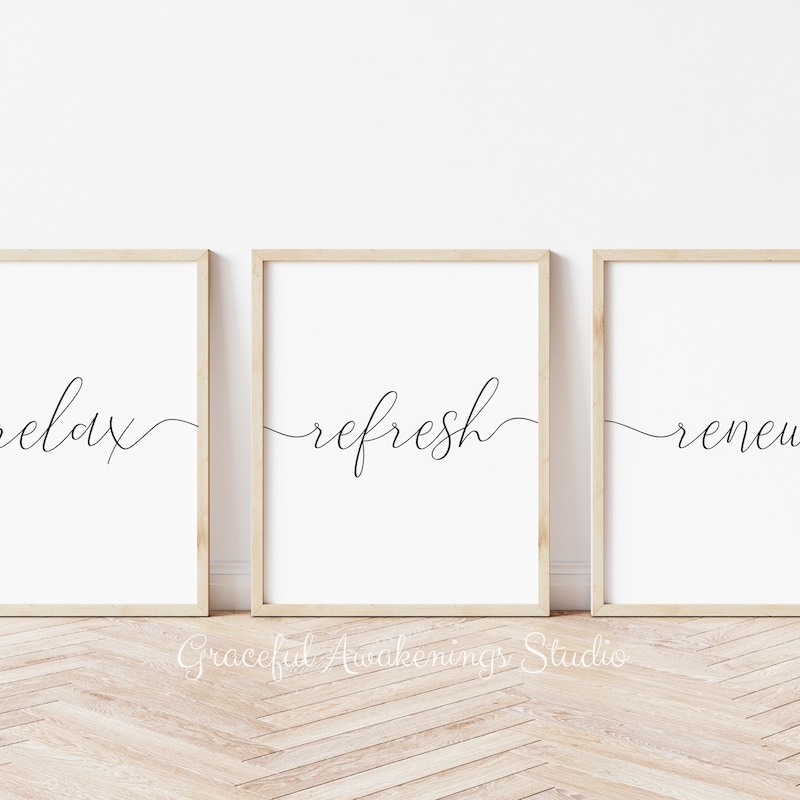 Relax Refresh Renew Sign - Etsy