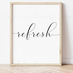 Relax Refresh Renew, Bathroom Print Set of 3, Relax Decor Sign, Funny Bathroom Prints, Relax ...