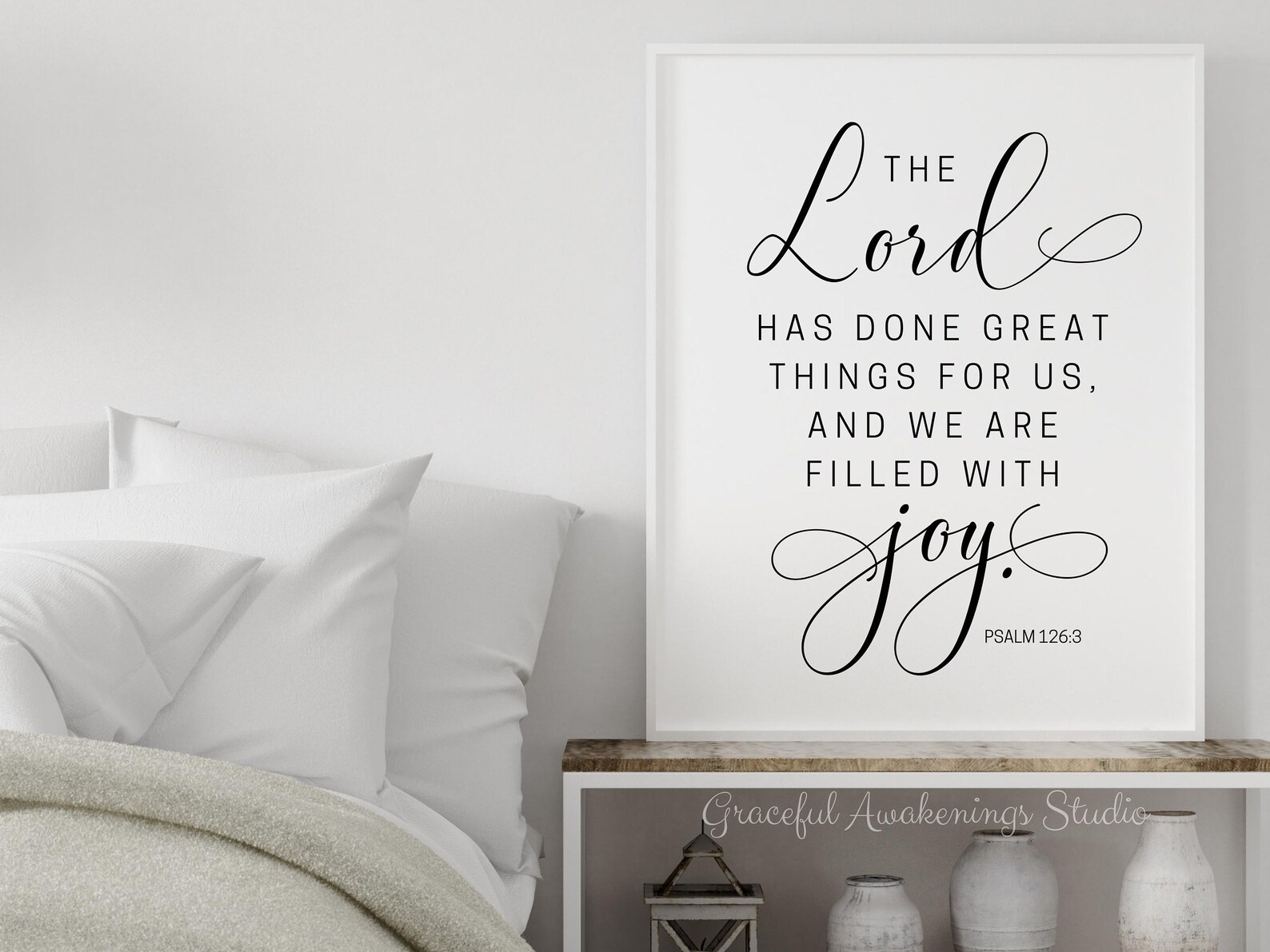 The Lord Has Done Great Things For Us Psalm 126:3 Bible | Etsy