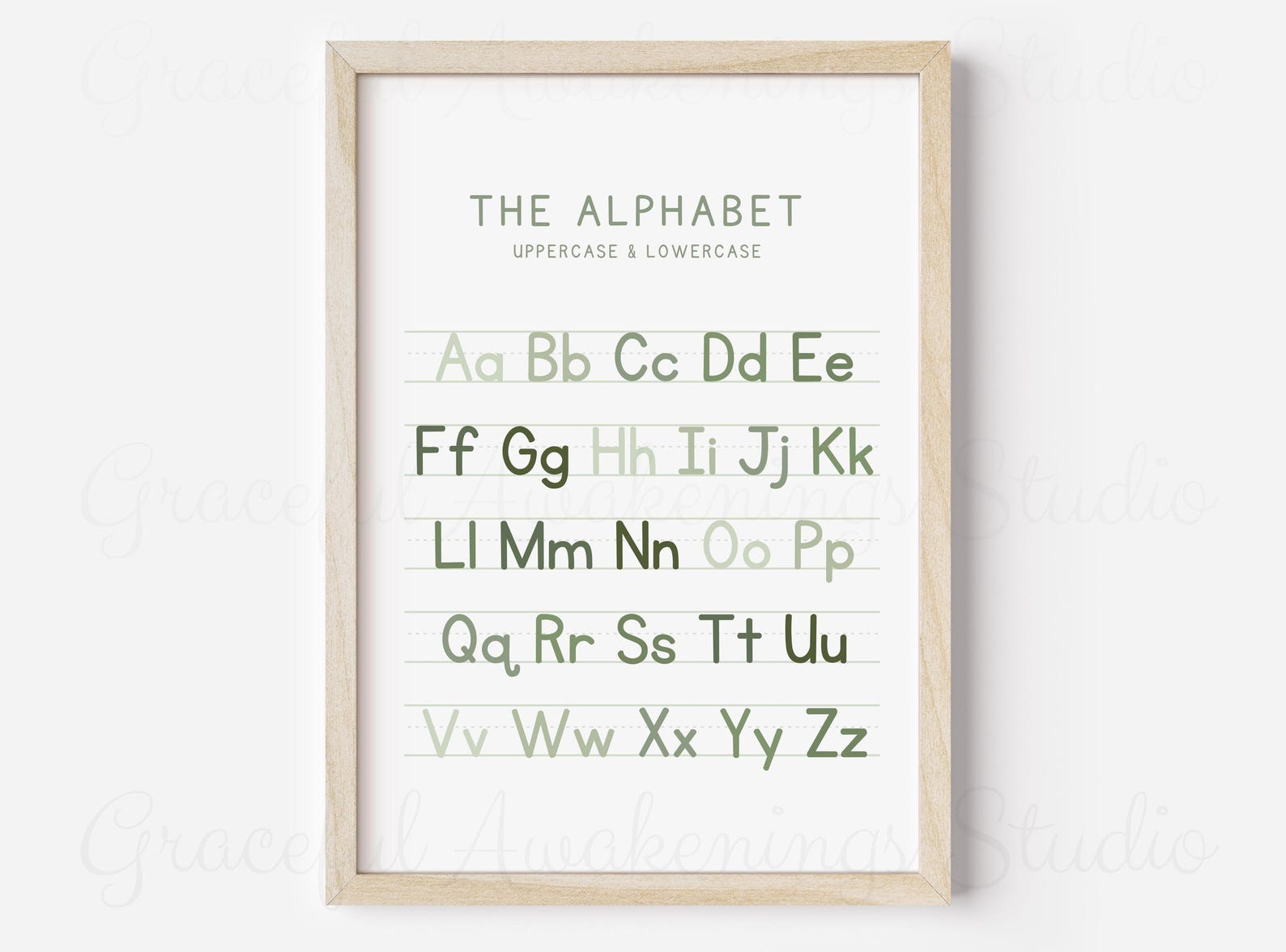 Boho Alphabet & Numbers Poster: Homeschool Classroom Decor (digital ...