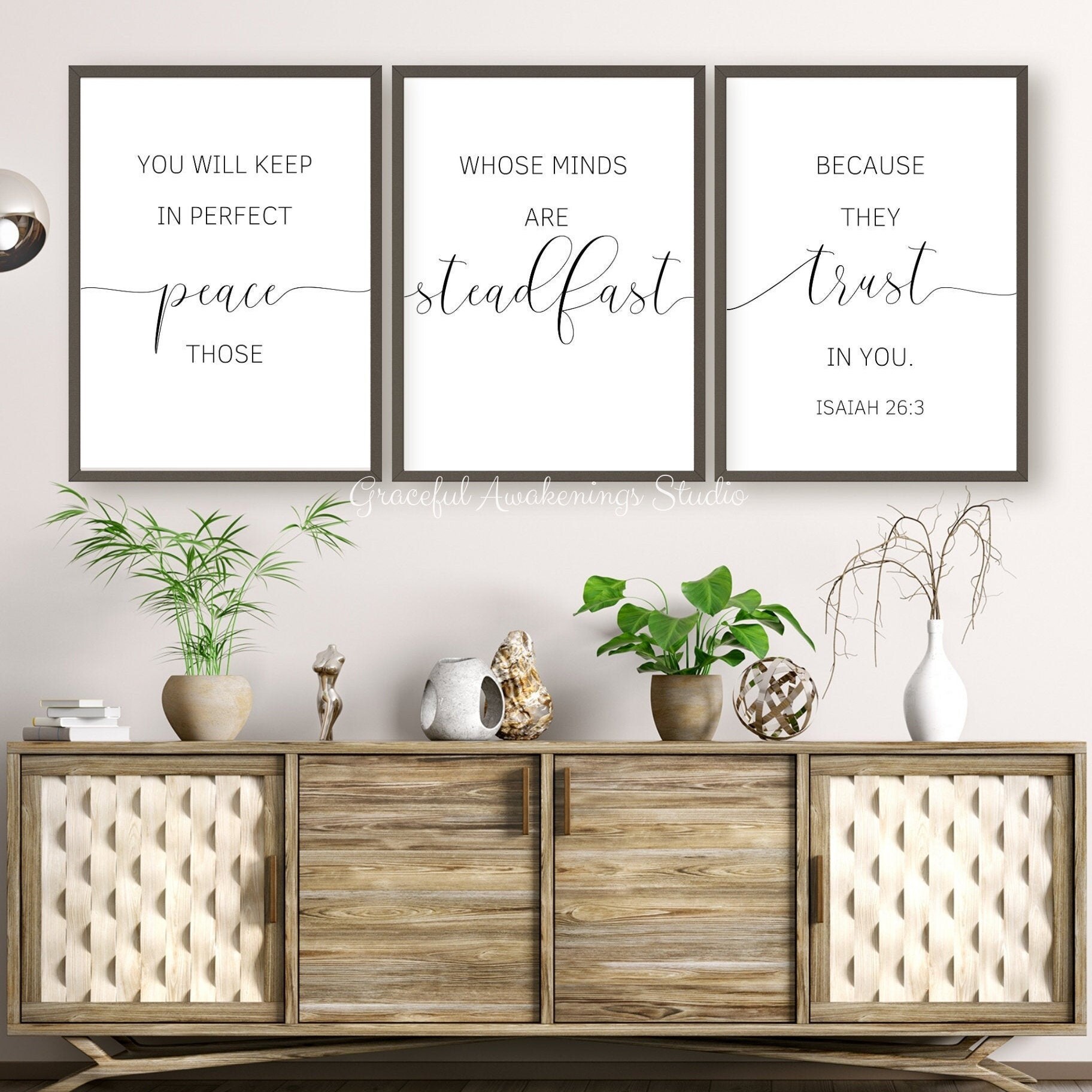 You Will Keep in Perfect Peace Print, Isaiah 26:3, Bible Verse Prints ...