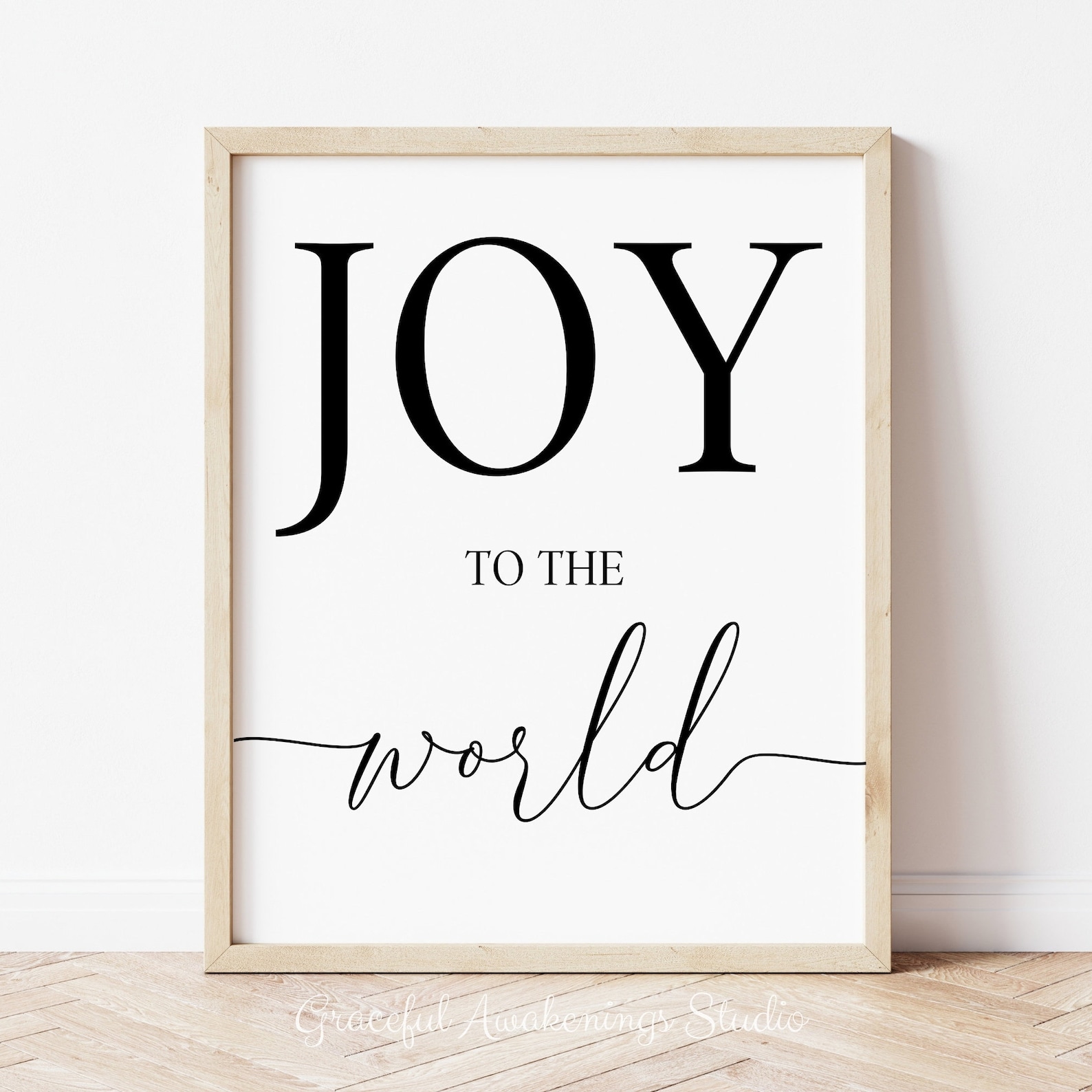 Joy To The World Printable Wall Art Joy to the World Sign | Etsy