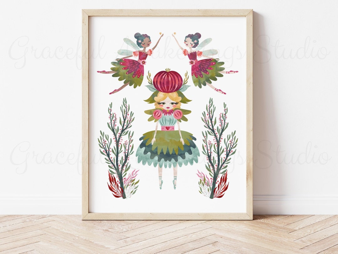 Sugar Plum Fairy Print, Sugarplum Print, Nutcracker Ballet Printable ...