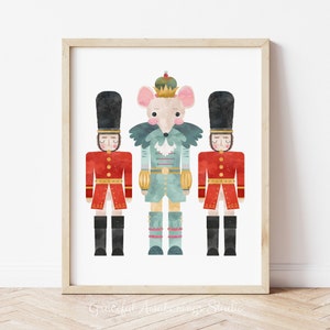 Nutcracker Print Set, Holiday Decor Print, Nutcracker Ballet Printable ...