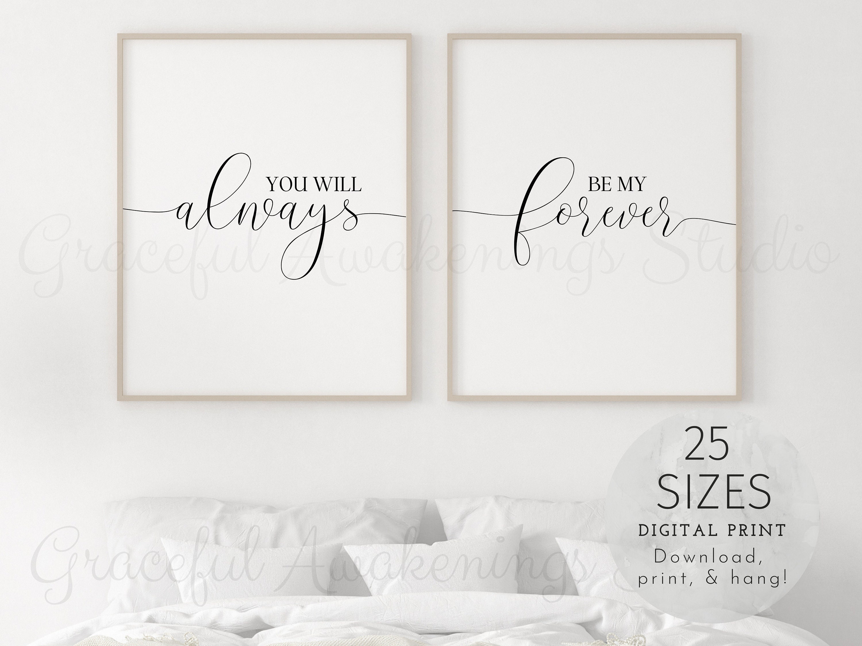 You Will Always Be My Forever Sign You Will Forever Be My - Etsy