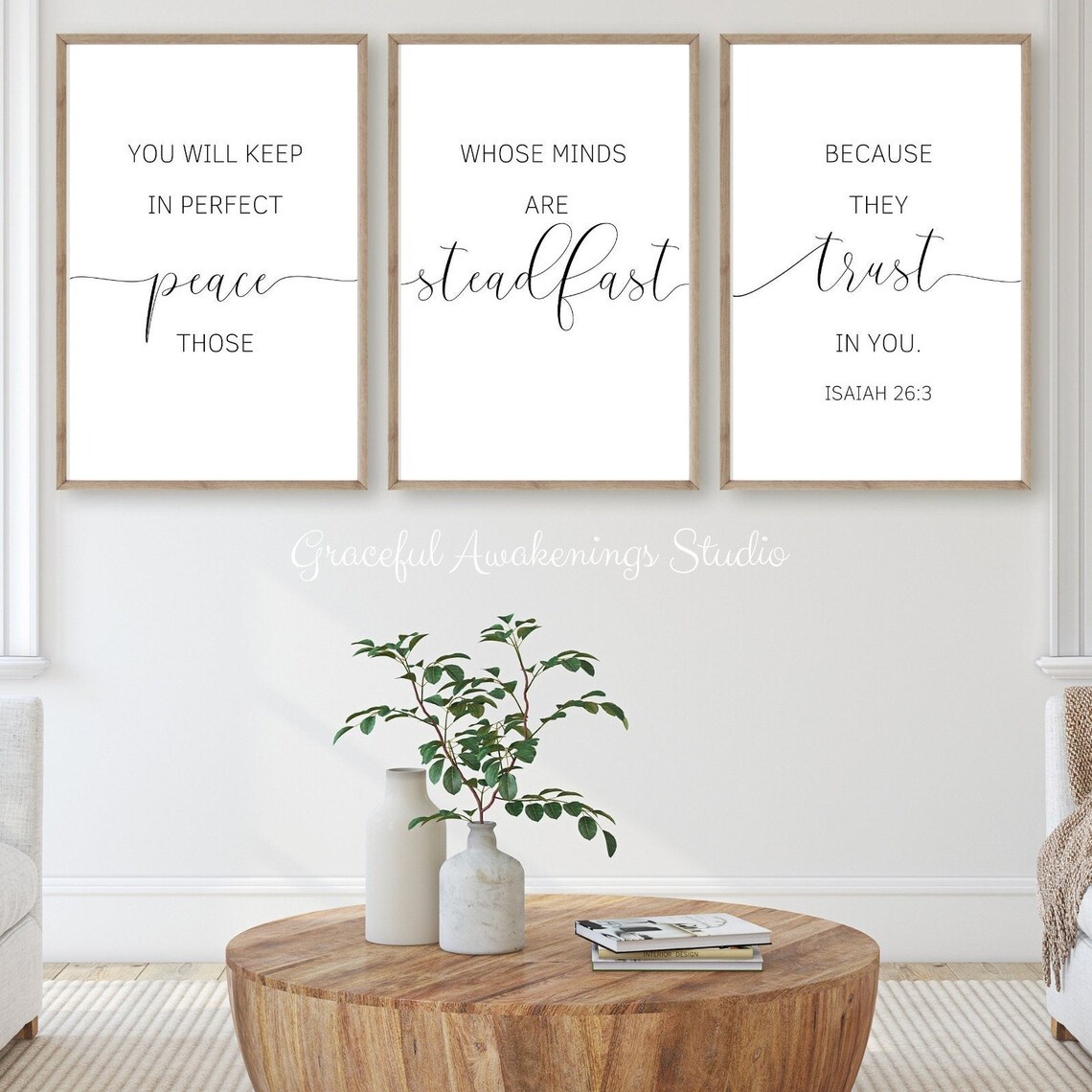 You Will Keep in Perfect Peace Print Isaiah 26:3 Bible Verse - Etsy