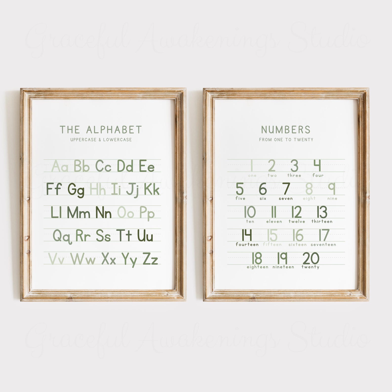 Boho Alphabet & Numbers Poster: Homeschool Classroom Decor (digital ...