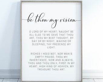 Be Thou My Vision | Etsy
