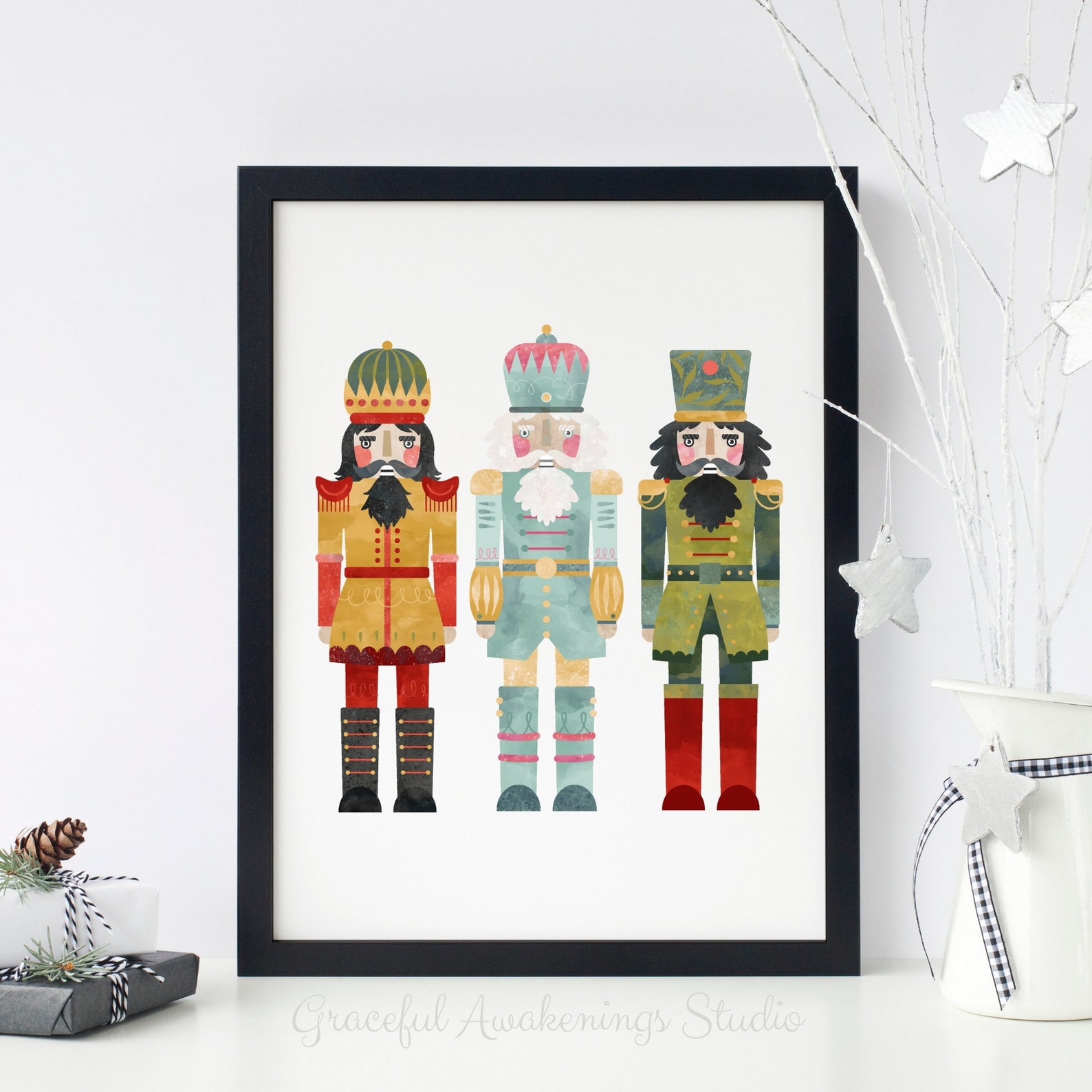 Nutcracker Art Print Nutcracker Ballet Printable Christmas - Etsy