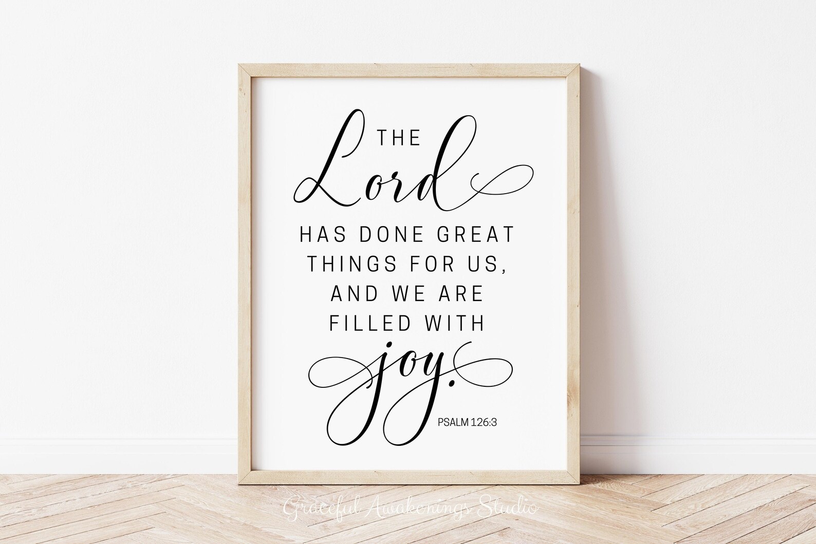 The Lord Has Done Great Things For Us Psalm 126:3 Bible | Etsy