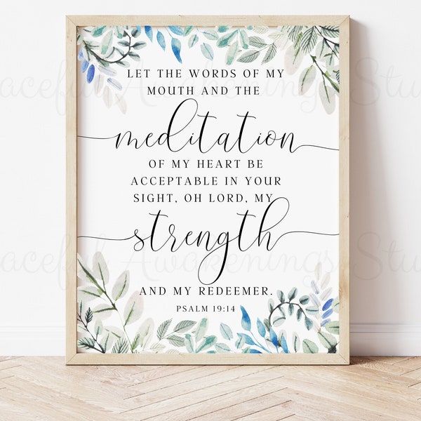 Psalm 19 14 - Etsy