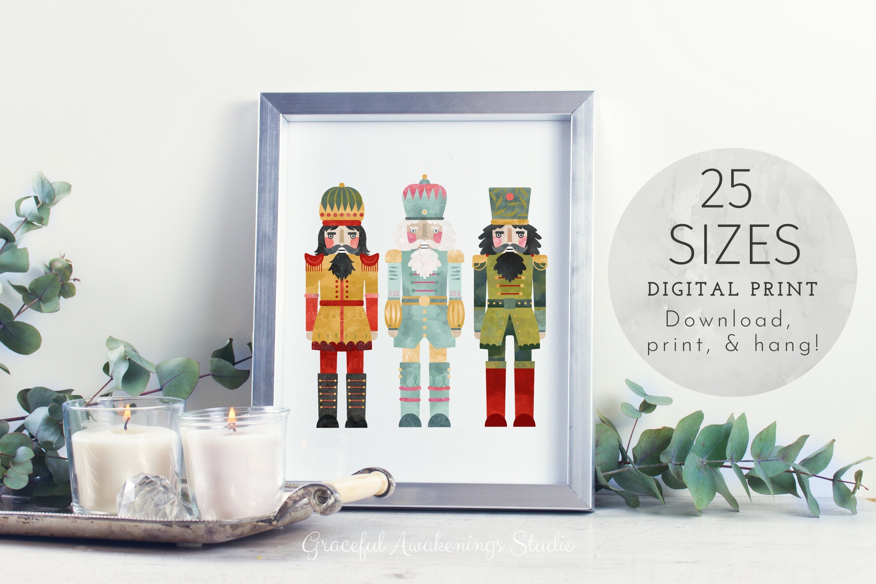 Nutcracker Art Print Nutcracker Ballet Printable Christmas - Etsy