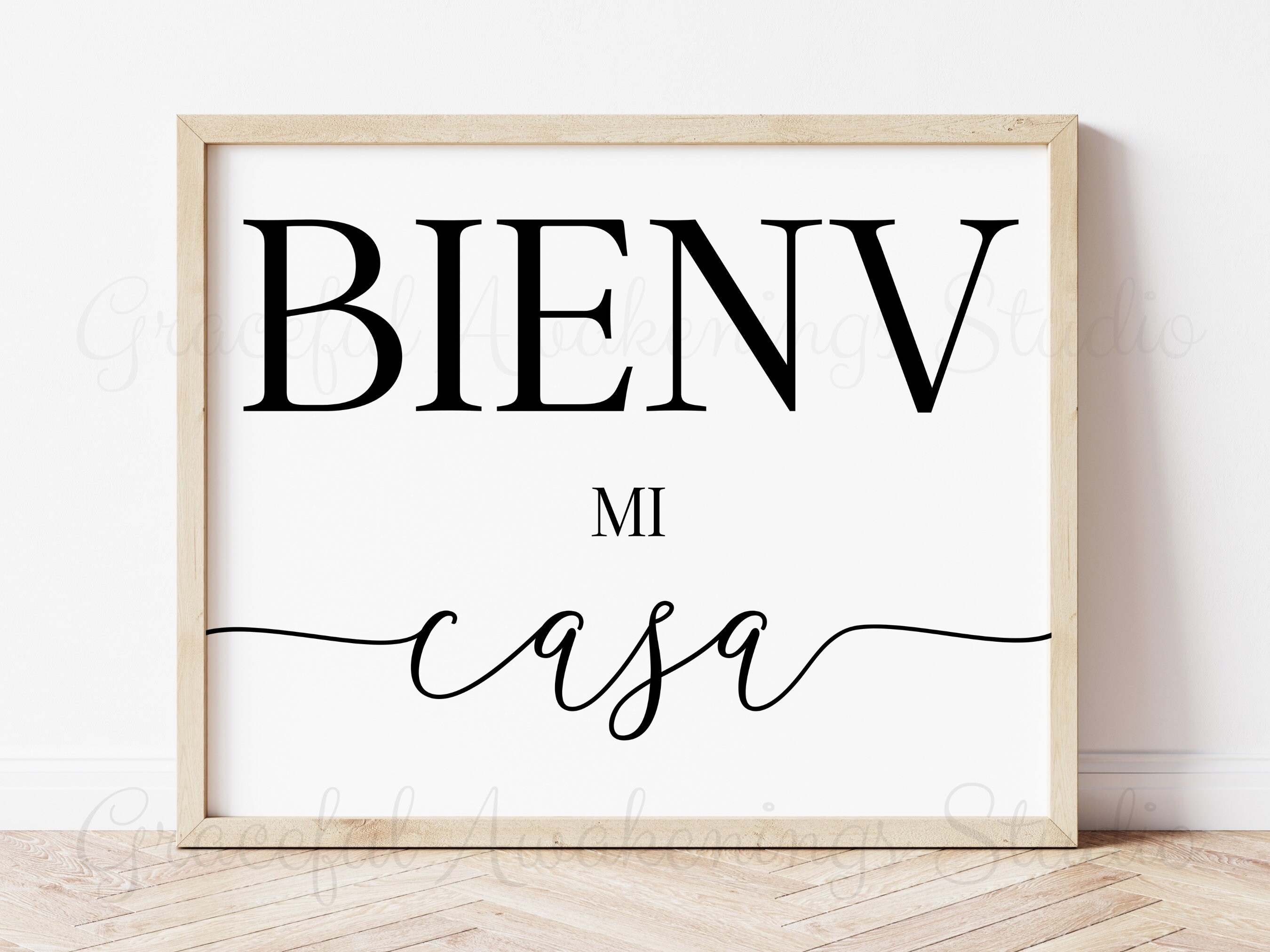 Bienvenido Sign Mi Casa Es Su Casa Sign Spanish Welcome - Etsy