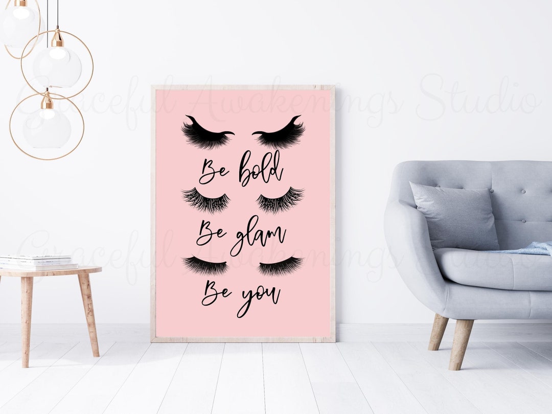 Eyelash Print, Beauty Print, Lashes Poster, Lashes Decor, Glam Lash Art ...