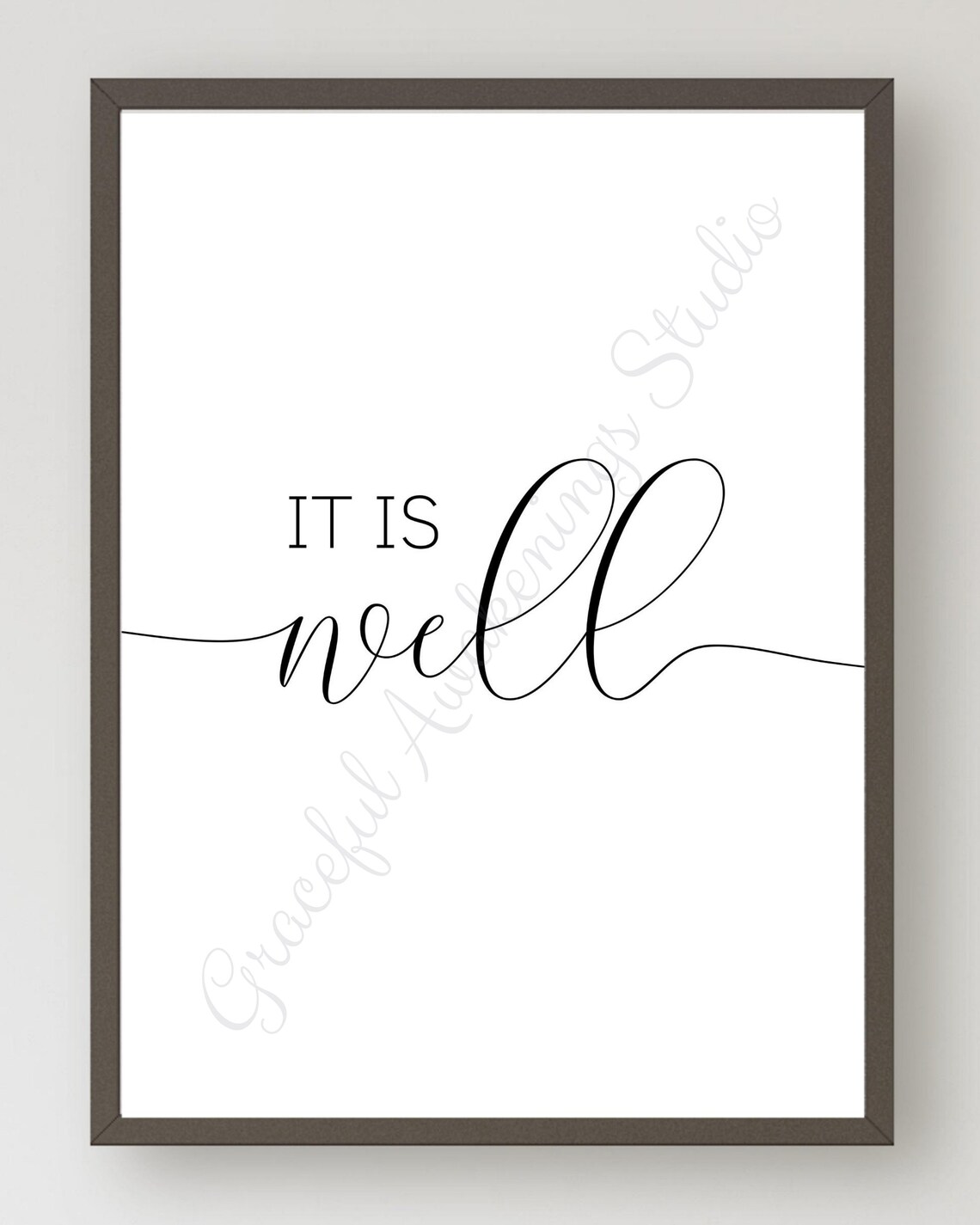 It Is Well With My Soul Sign Printable Set of 2 Printable | Etsy