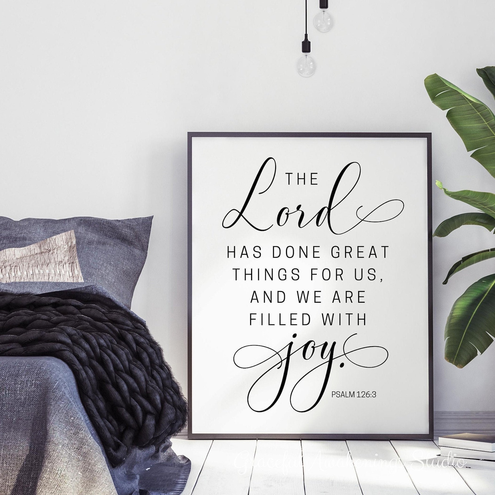 Psalm 126:3 Bible Verse Print, Christian Wall Art (digital Download) - Etsy
