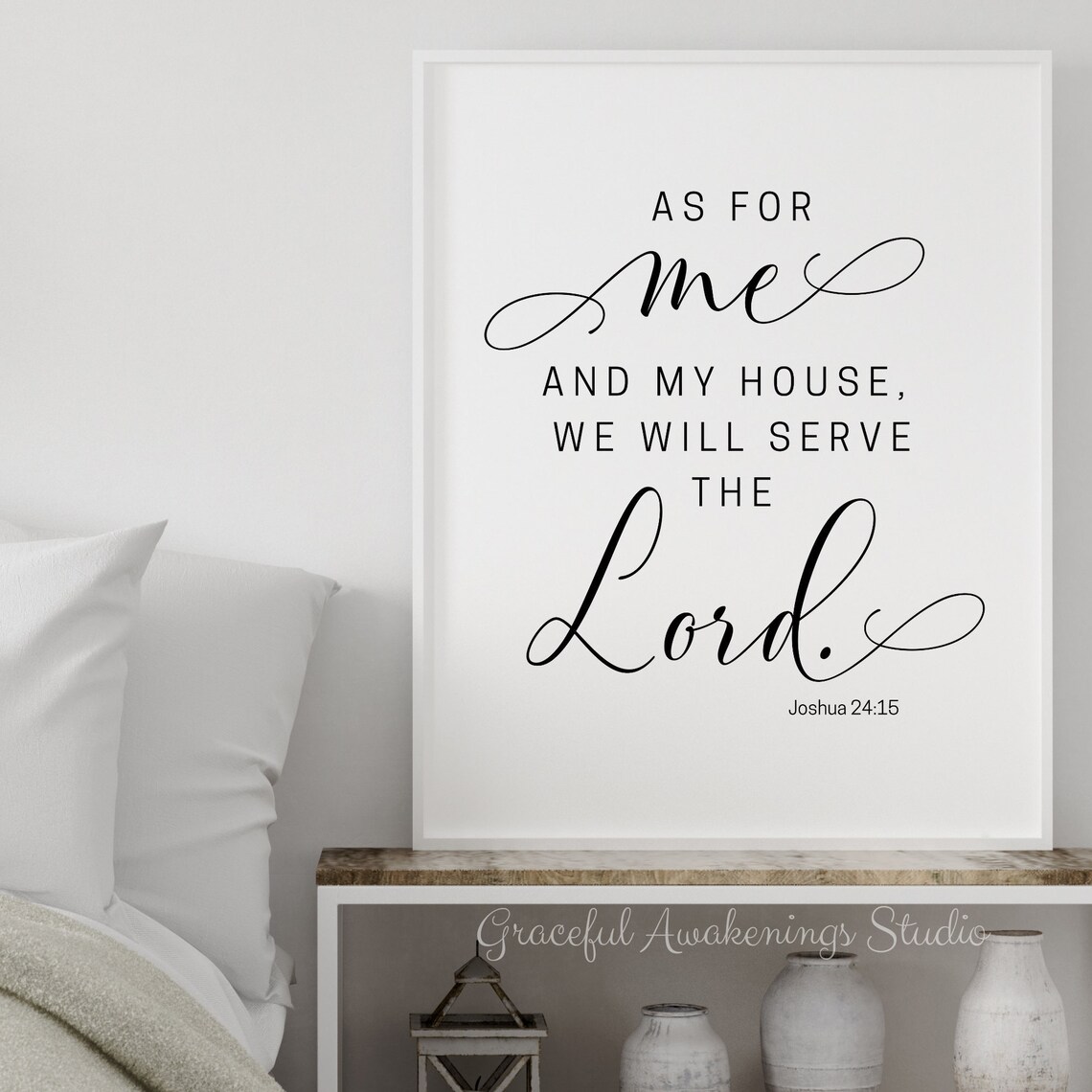 As for Me and My House We Will Serve the Lord Joshua 24:15 | Etsy
