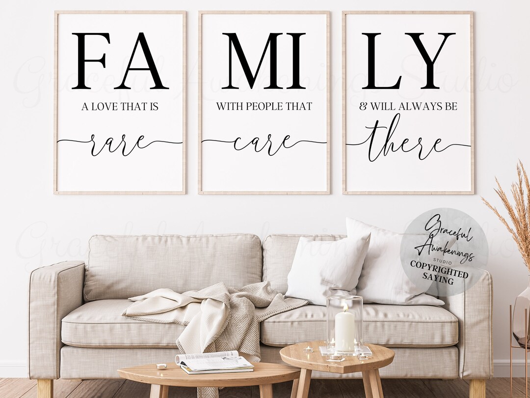 Family 3 Signs, Family Sayings, Blended Family Sign, Family Adoption ...