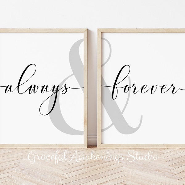 Above Bed Signs Set of 2 - Etsy