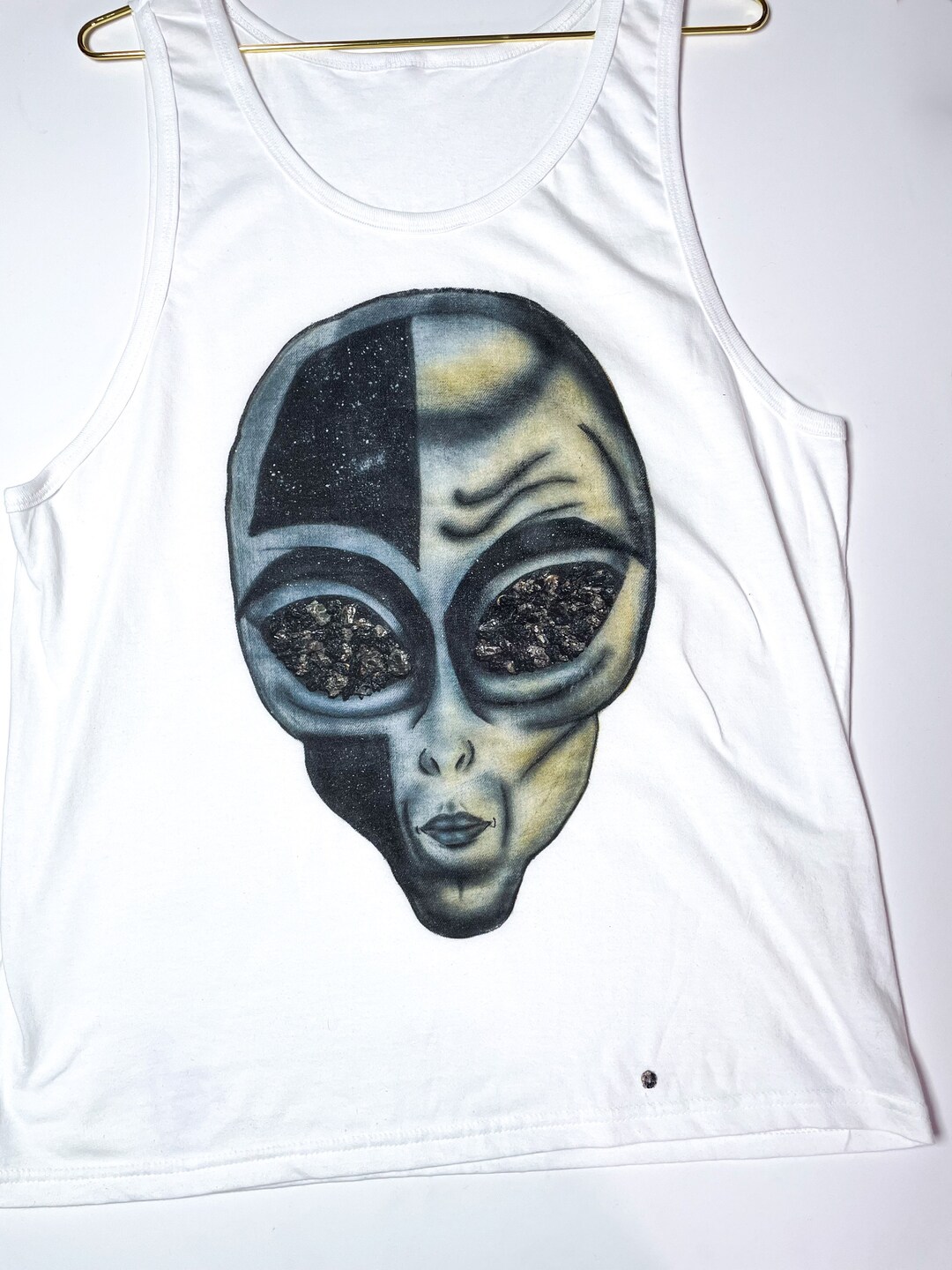 Original Alien Head Painting Printed on Limited T-shirts and Tanks - Etsy